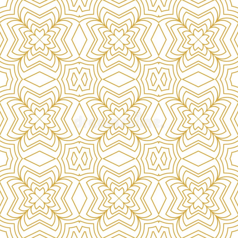 Seamless Abstract Pattern Of Arbitrary Elements Stock Vector