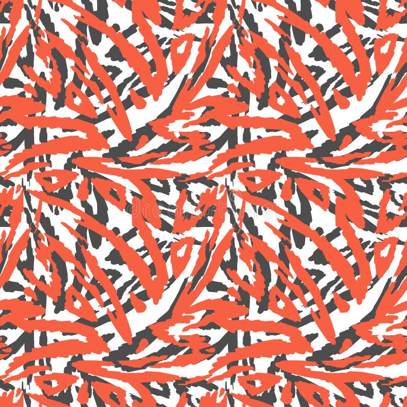 Seamless Abstract Pattern Art. Texture with Hand Painted Crossing Brush ...