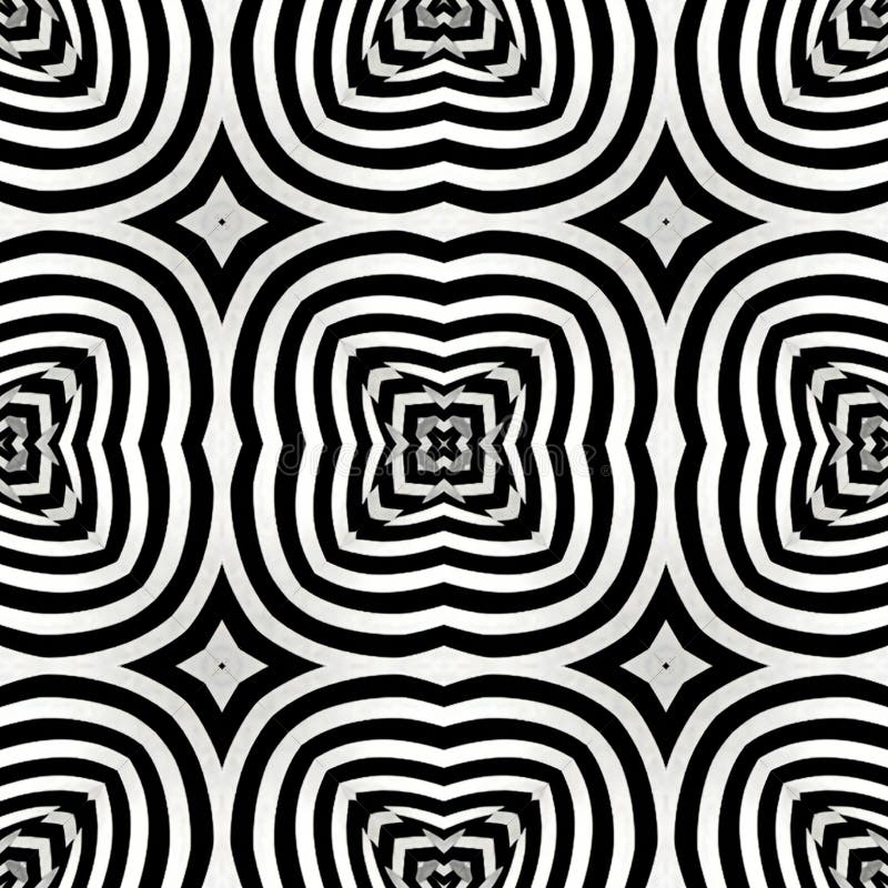 Seamless Abstract Pattern in Black and White Stock Illustration ...