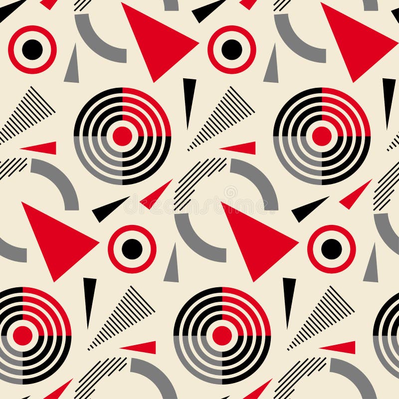 Seamless Abstract Pattern in Constructivism Soviet Style. Vector ...
