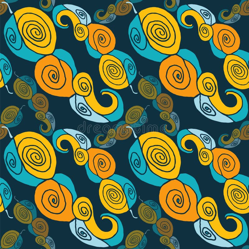 Seamless Abstract Symmetry Pattern Stock Vector - Illustration of ...