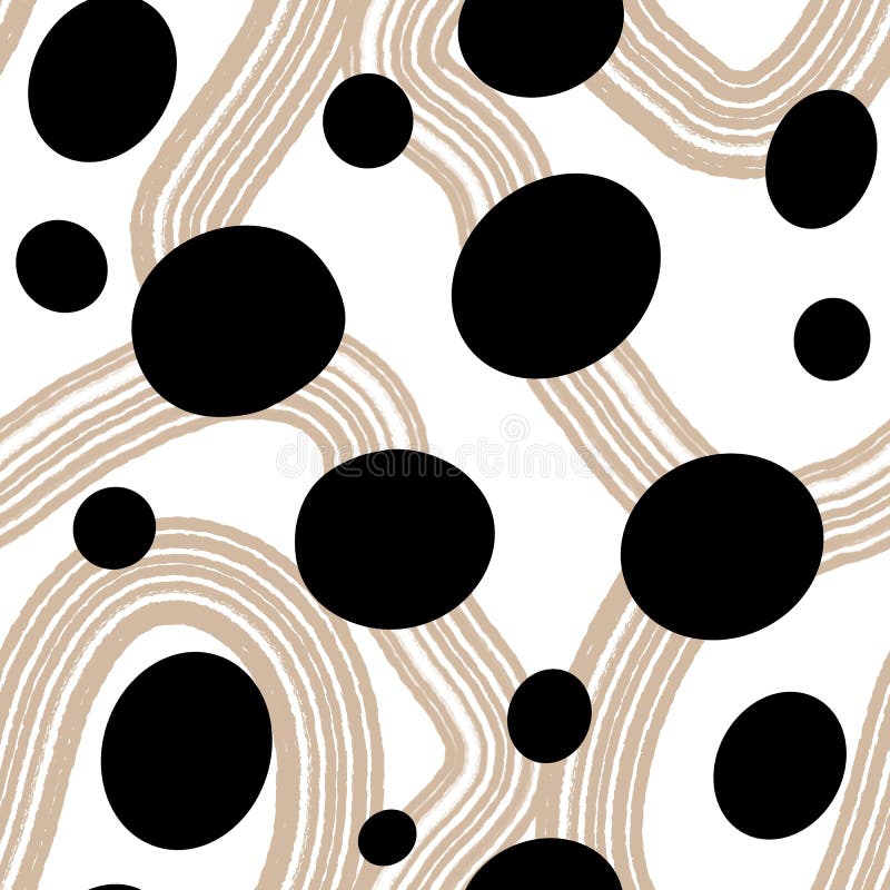Seamless Abstract Pattern with Coloured Spots for Fabrics and Textiles ...