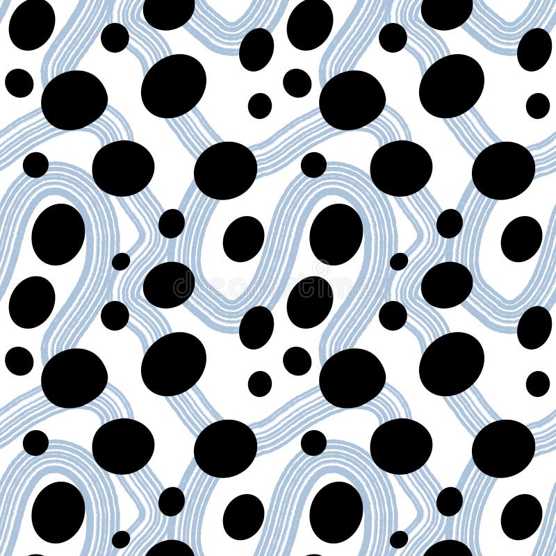 Seamless Abstract Pattern with Coloured Spots for Fabrics and Textiles ...
