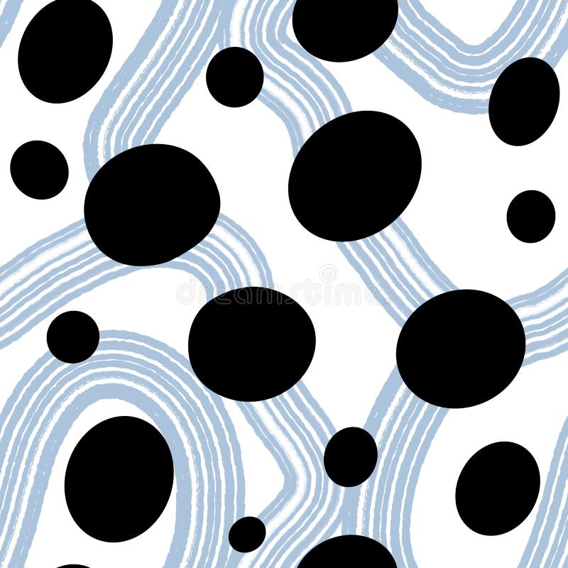 Seamless Abstract Pattern with Coloured Spots for Fabrics and Textiles ...