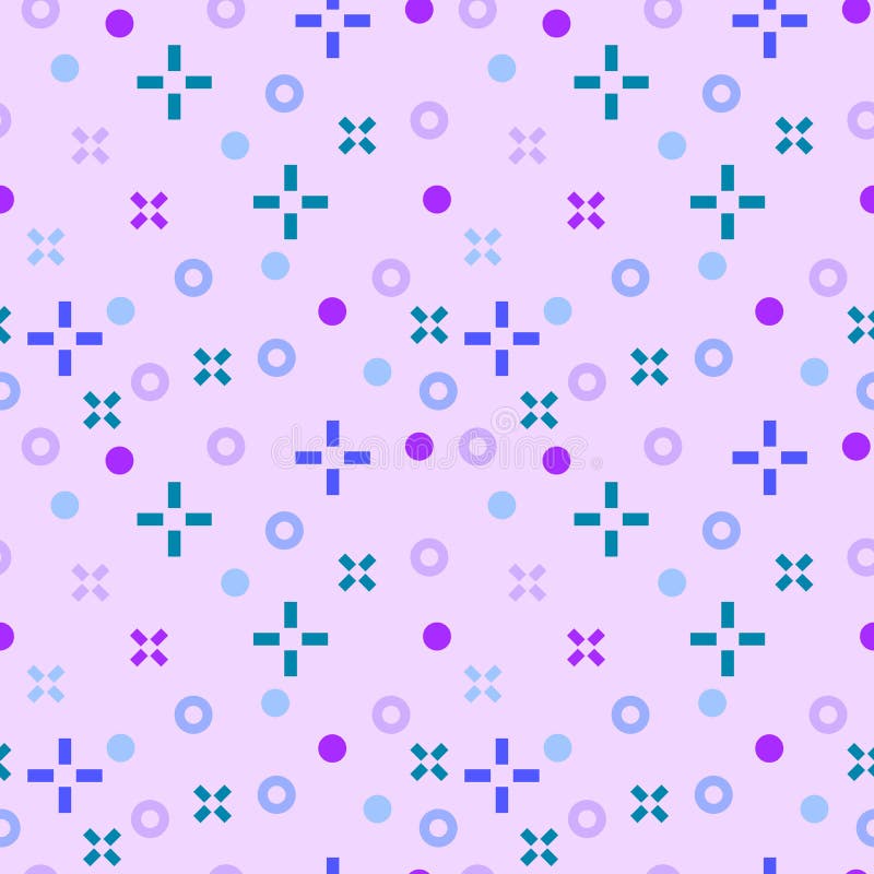 Seamless Abstract Pattern. Geometric Background with Crosses and ...