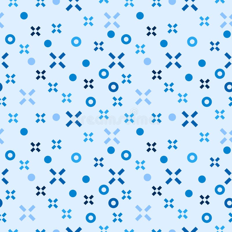 Seamless Abstract Pattern. Geometric Background with Crosses and ...