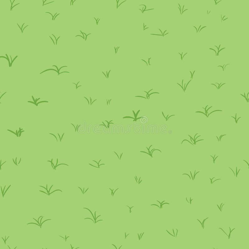Seamless Abstract Pattern with Green Grass Stock Illustration ...