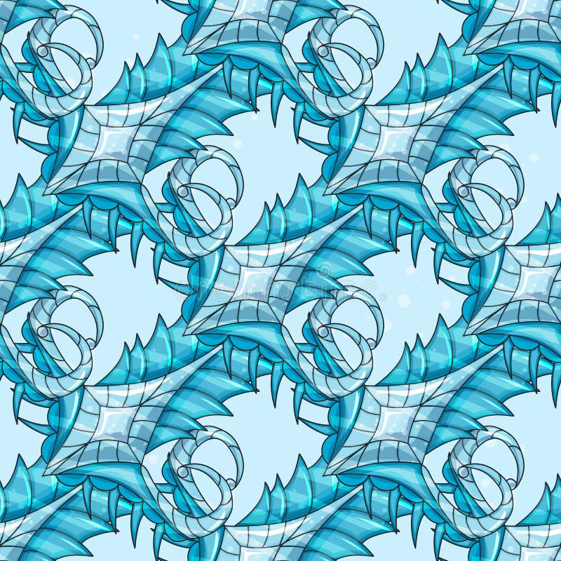 Seamless Abstract Pattern - Ice Stock Vector - Illustration of ...