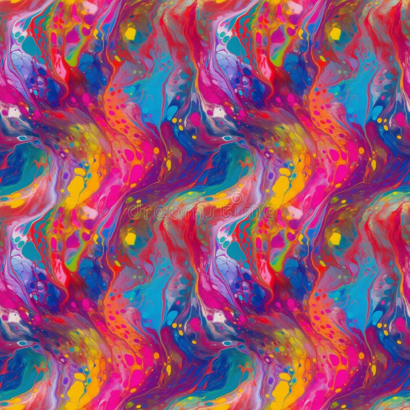 Multocolored Liquid Ink with Realistic Bubbles in Slow Blending Flow ...