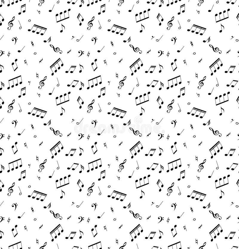 Seamless Abstract Pattern with Music Symbols Stock Vector ...