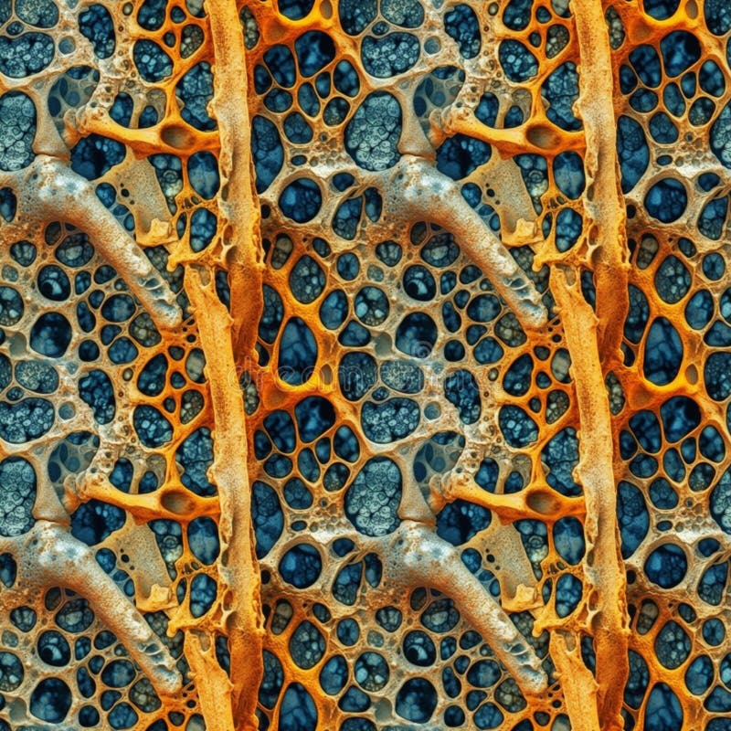 Sponge Bone Structure Medical Texture Background. 3d Rendering Stock ...