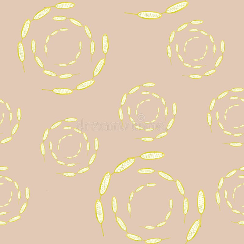 A Seamless Abstract Pattern of Rounded Shapes Created from Doodles ...