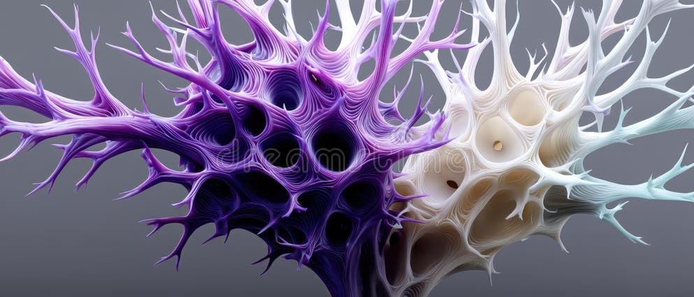 Seamless Abstract Pattern of Soft Flowing Neural Threads, Pastel Colors ...