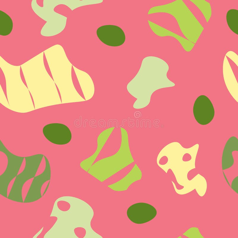 Seamless Abstract Pattern of Spots of Different Colors and Sizes ...