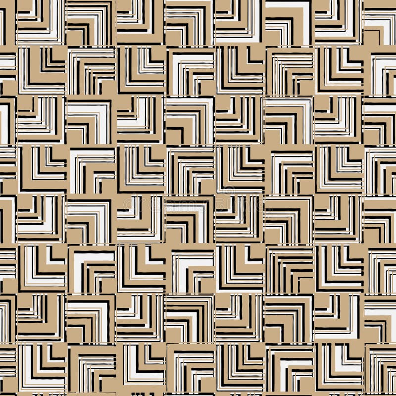 Square and Angle Pattern with Shades of Yellow and Beige Stock ...
