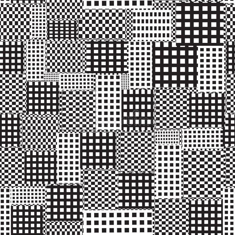 Seamless Abstract Pattern of Squares Stock Vector - Illustration of ...