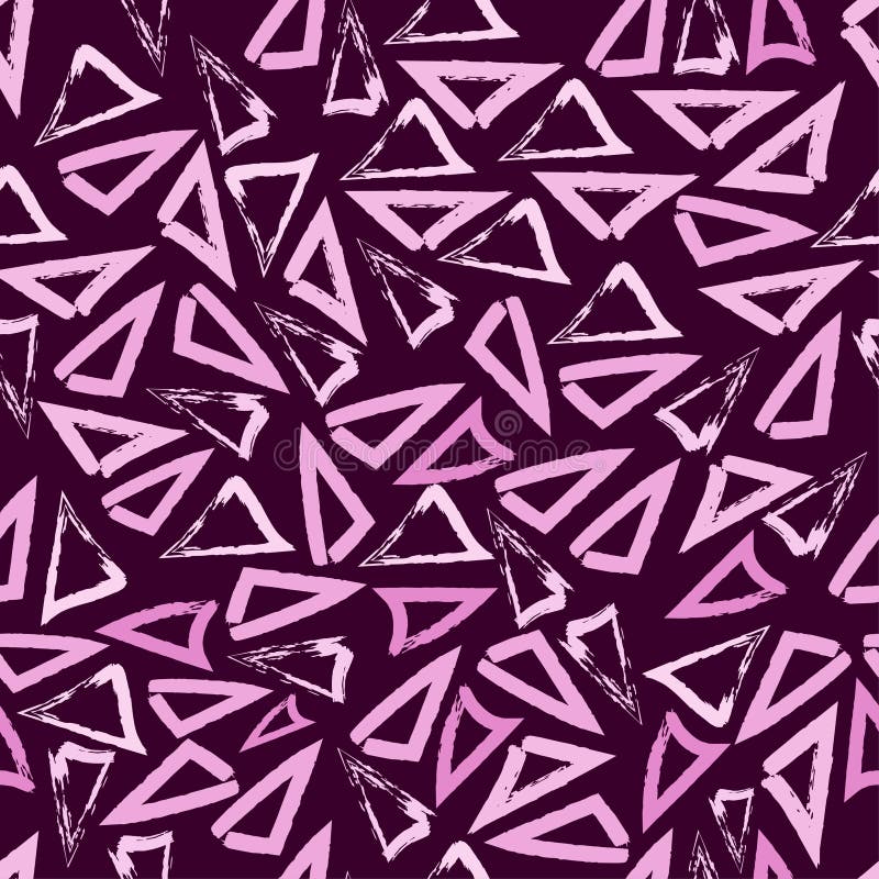 Seamless Abstract Pattern of Triangles Stock Illustration ...