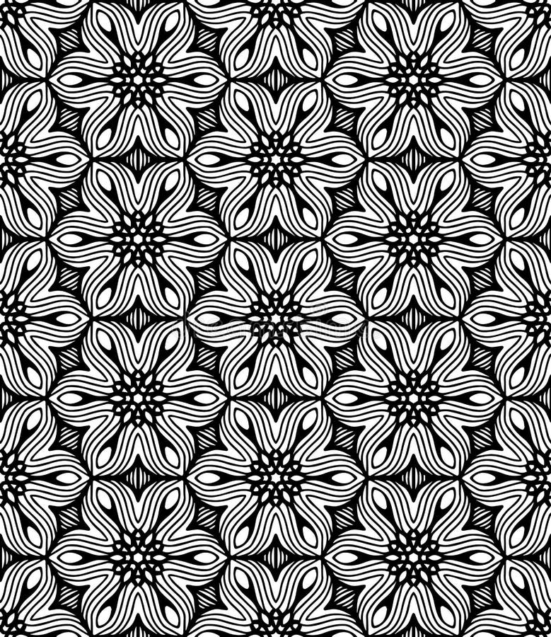 Seamless Abstract Pattern Vector Coloring Book Stock Vector ...