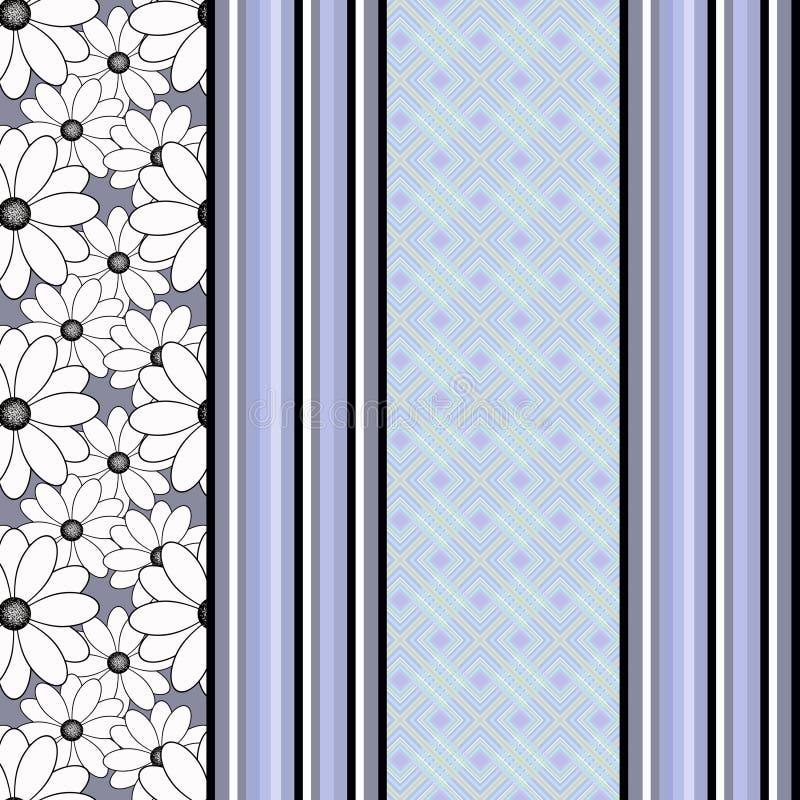 Seamless Abstract Pattern, Vertical Lines, Drawing Dots Ornament ...