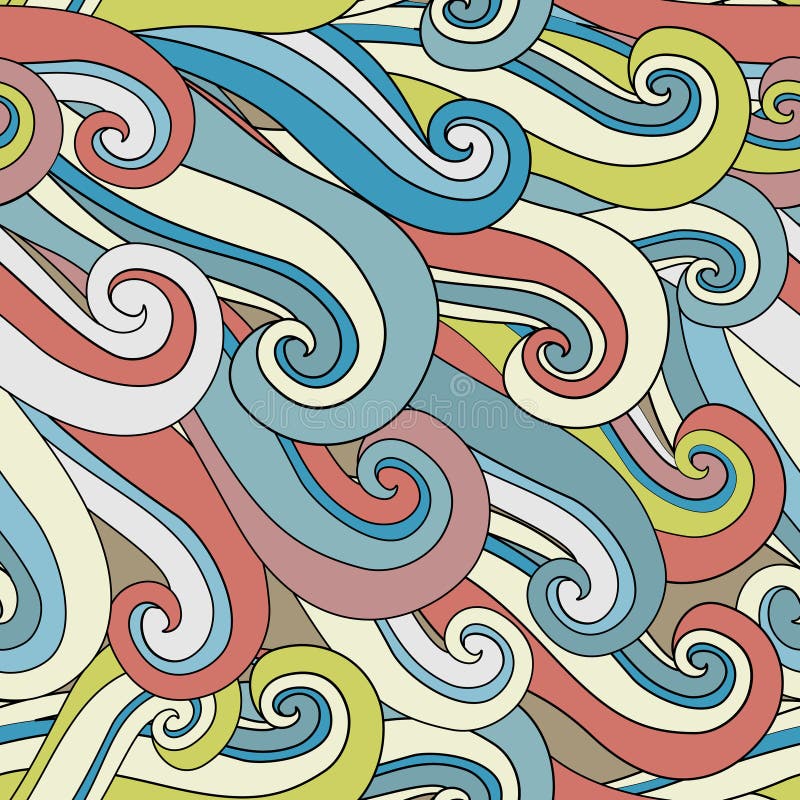Waves Seamless Pattern Background Stock Illustrations – 52,222 Waves ...