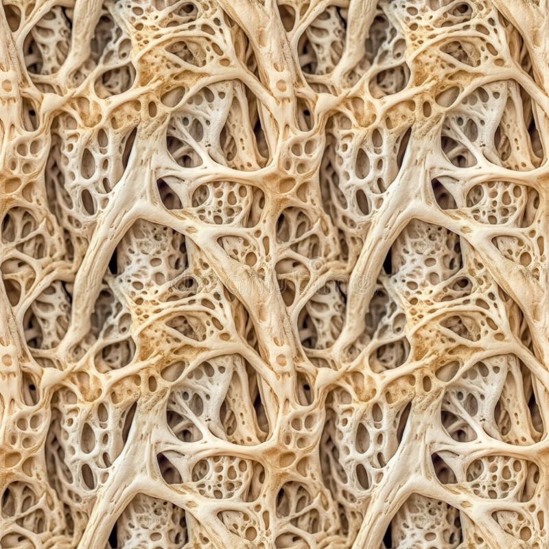 White Bone Sponge Anatomy Structure. AI Generative Illustration Stock ...
