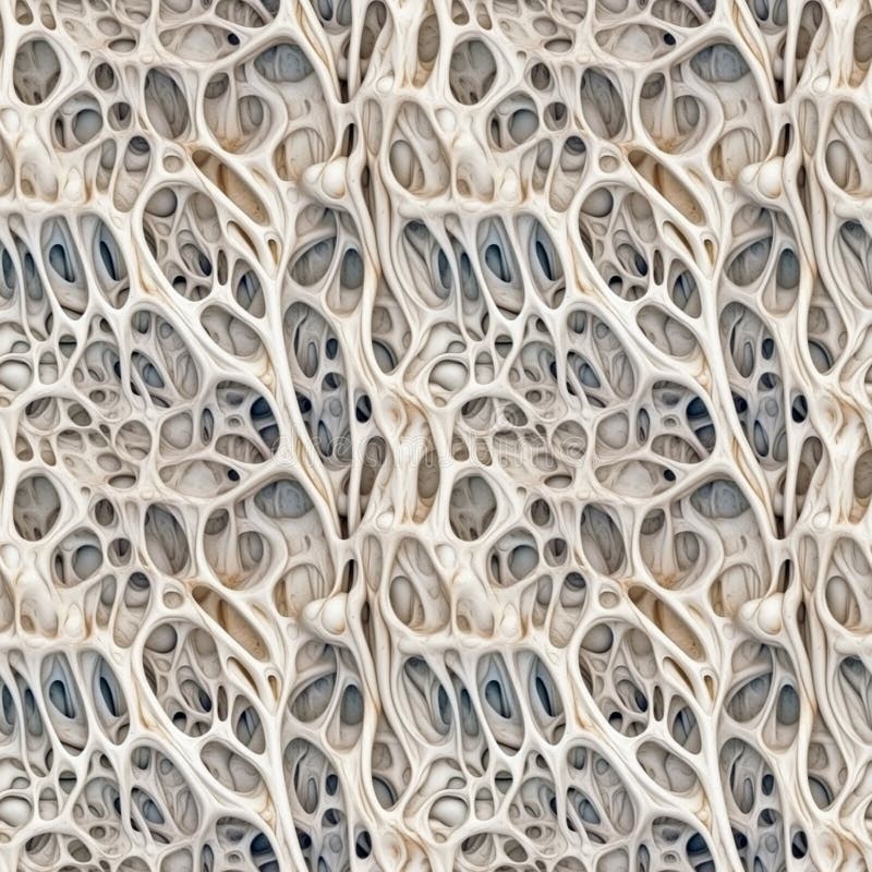 White Bone Sponge Anatomy Structure. AI Generative Illustration Stock ...