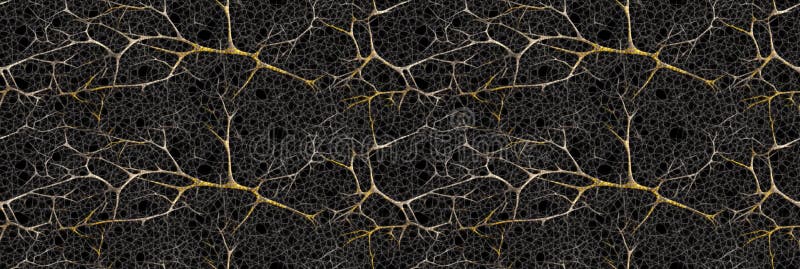 White Roots Big Tree on the Ground Surface Over Black. AI Generative ...