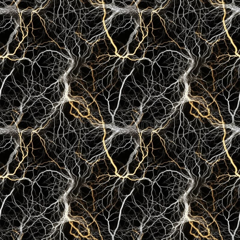 White Roots Big Tree on the Ground Surface Over Black. AI Generative ...