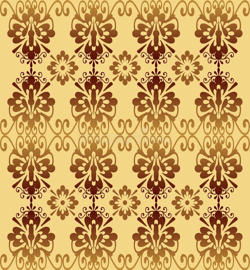 Yellow Abstract Seamless Lace Pattern Texture Background Stock ...