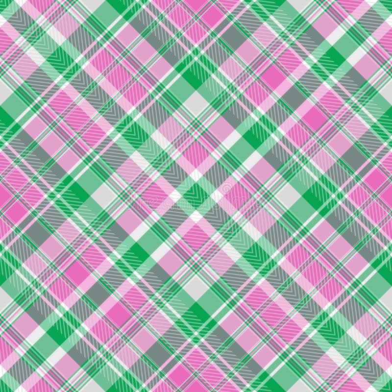 Seamless Abstract Pink-green Checkered Pattern Stock Illustration ...