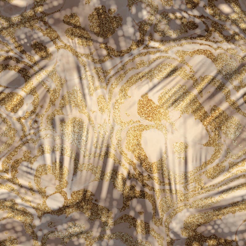 Seamless Abstract Print of Botanical Leaf Shadows Stock Image - Image ...