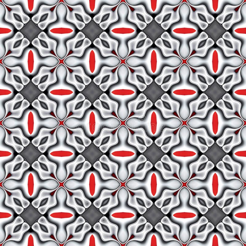 Seamless Abstract Red Chrome Metallic Geometric Texture or Background ...