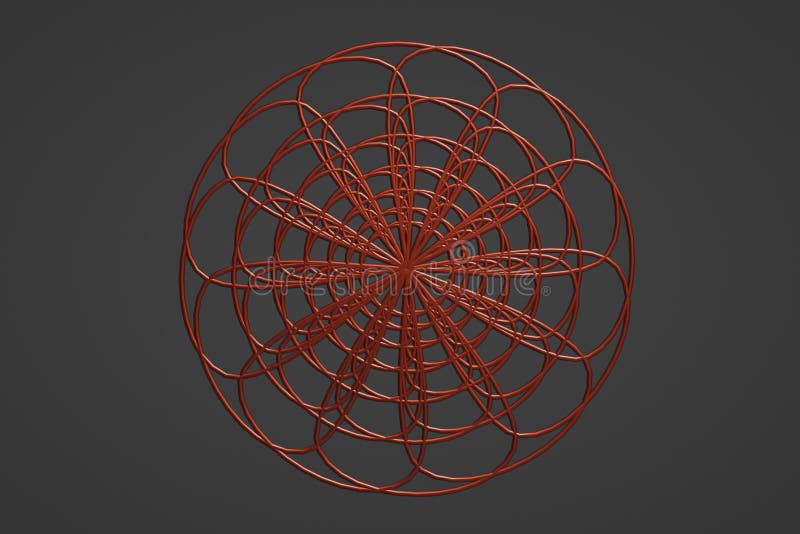 Seamless Abstract Red Color Round Pattern Texture, Ornament Background ...