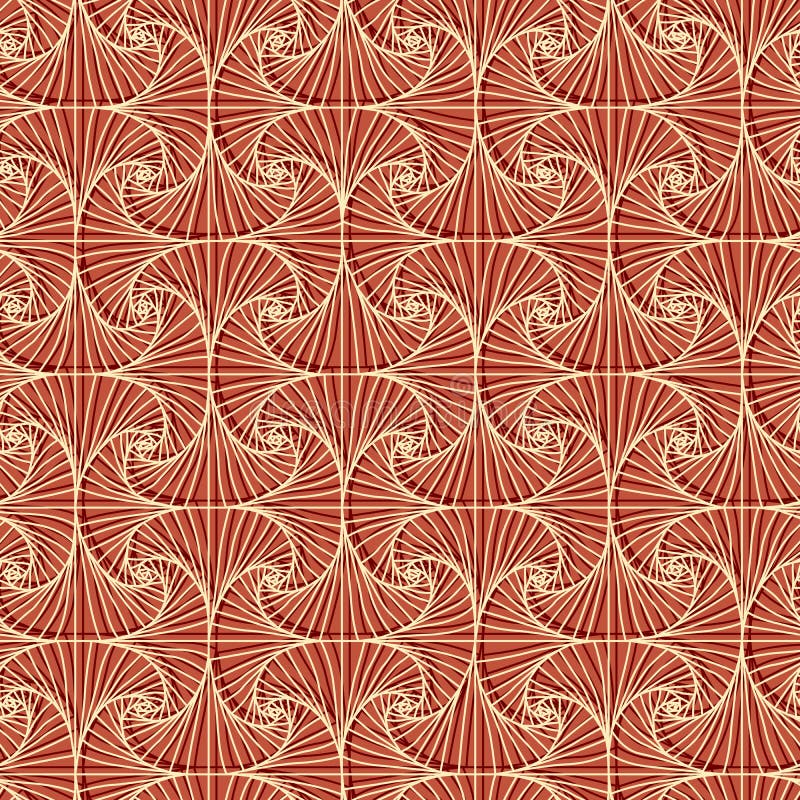 Seamless Abstract Red Hand Fan Pattern. Stock Vector - Illustration of ...