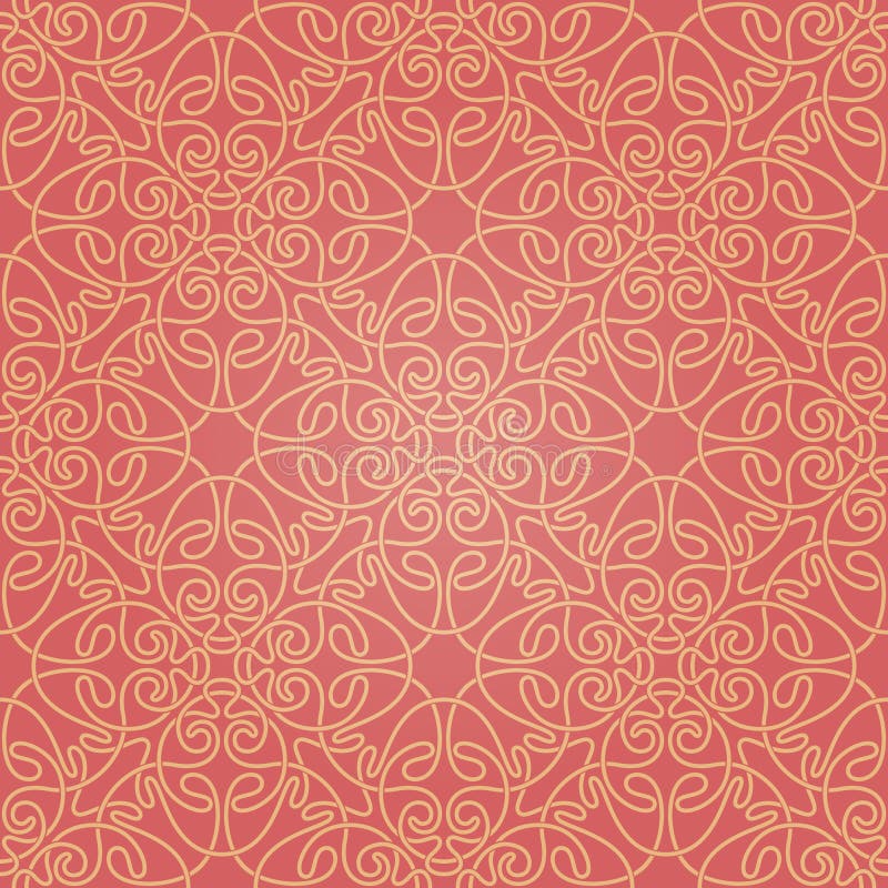 Seamless Abstract Red and Orange Pattern with Gradient Stock Vector ...