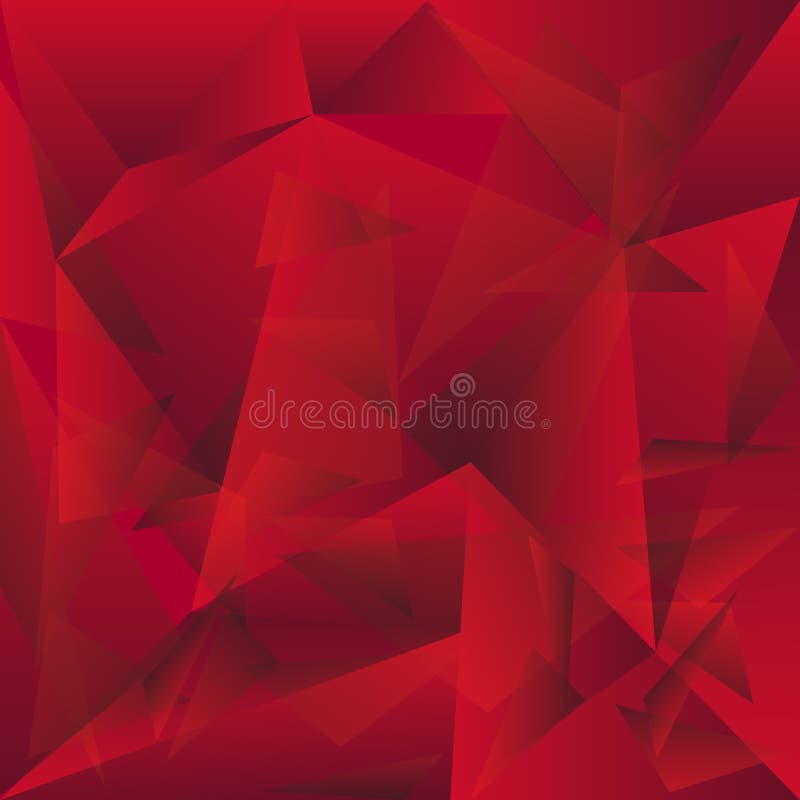 Seamless Abstract Red Triangle Pattern Vector Stock Vector ...