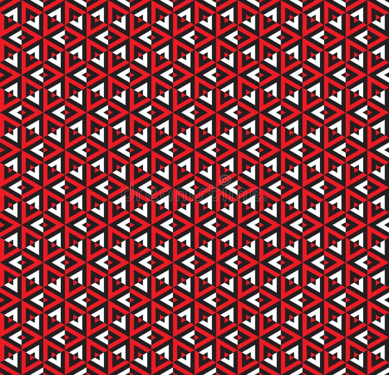 Seamless Abstract Sacred Geometry Triangle Pattern Stock Illustration ...