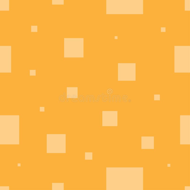 Seamless Abstract Square Pattern on Orange Background. Vector Simple ...