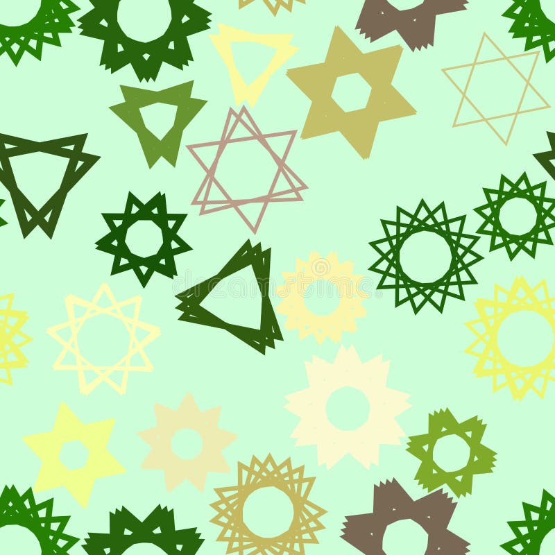 Seamless Abstract Star Geometric Pattern, Colorful & Artistic for ...