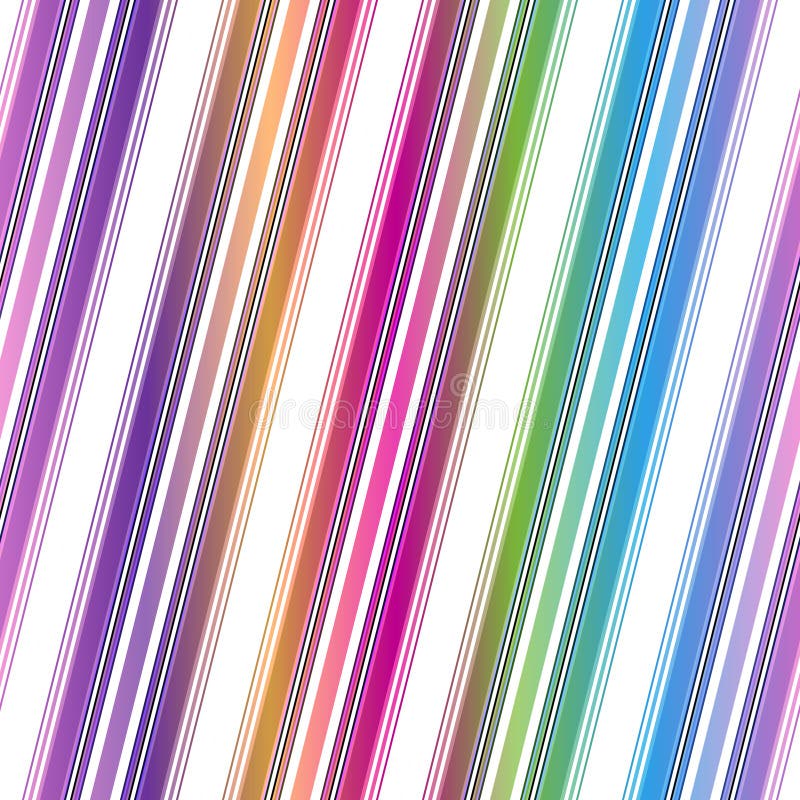 Seamless Abstract Striped Rainbow Vector Pattern Stock Vector ...