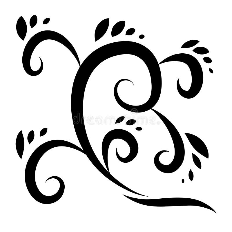 Seamless Abstract Swirls Floral Vector Stock Vector - Illustration of ...