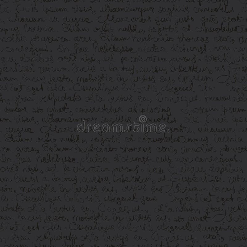 Seamless Abstract Text Pattern Stock Vector - Illustration of decor ...