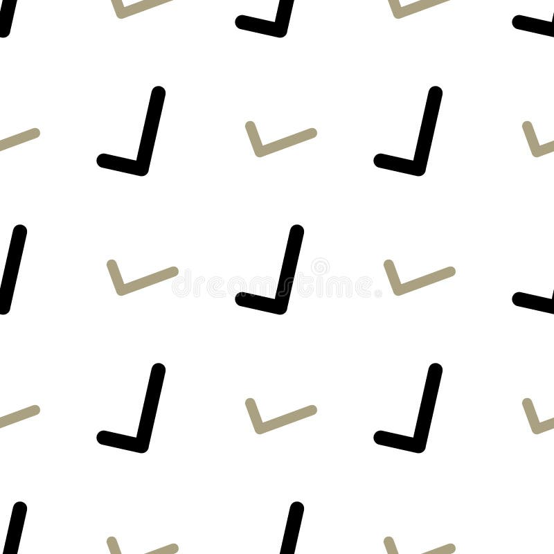 Seamless Abstract Tick or Cross Mark, Right or Wrong Sign Illustrations ...