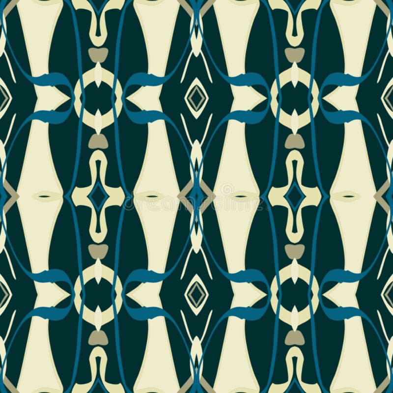 Seamless Abstract Tiled Pattern Web Background, Vintage Symmetrical ...