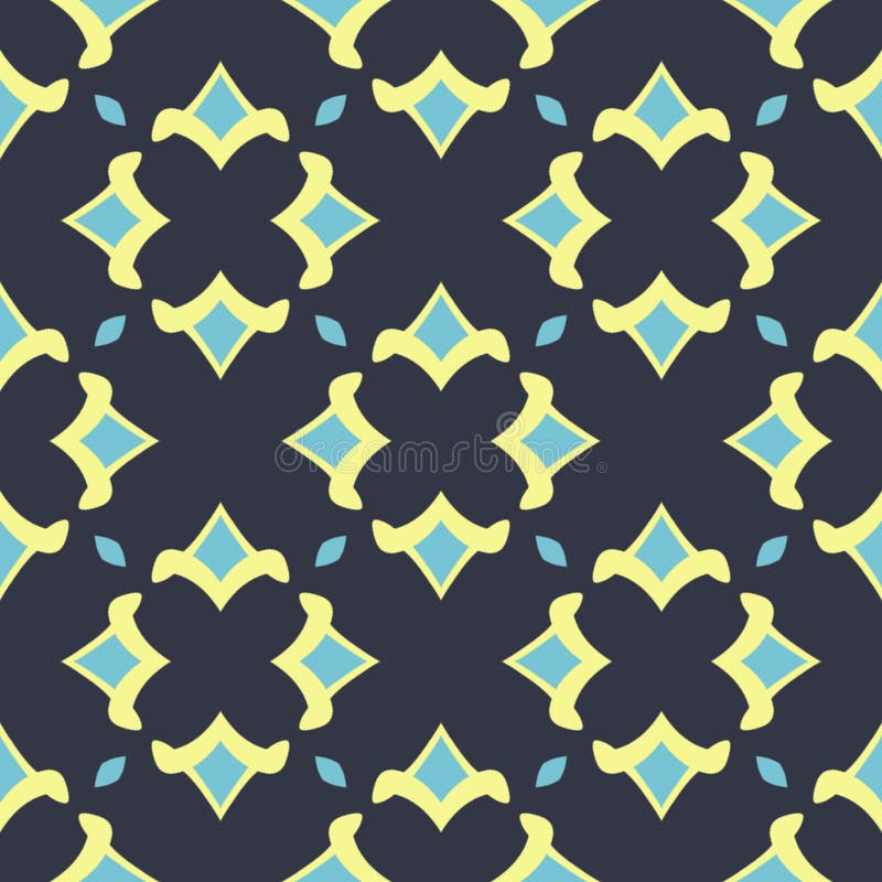 Seamless Abstract Tiled Pattern Web Background, Vintage Symmetrical ...