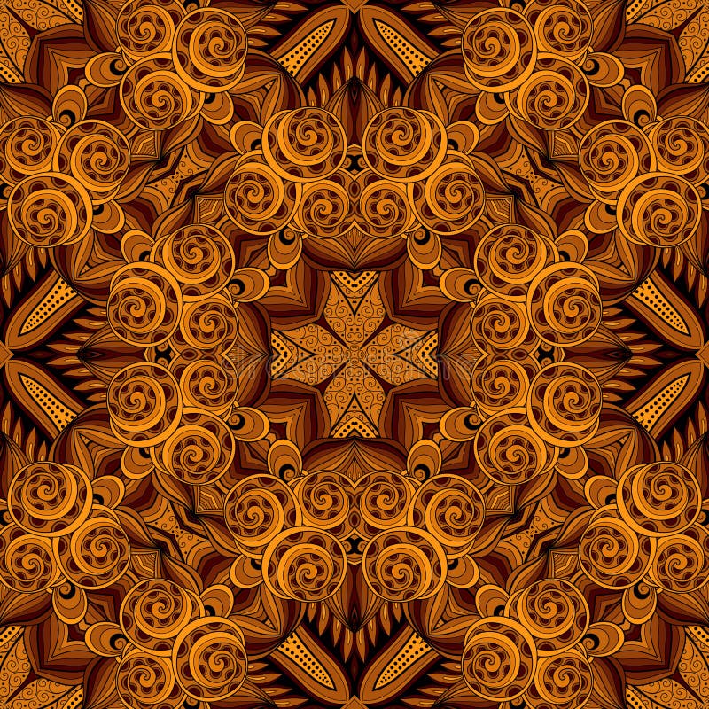 Seamless Abstract Tribal Pattern (Vector) Stock Vector - Illustration ...