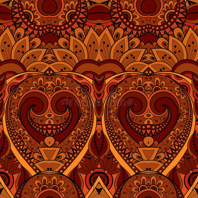 Seamless Abstract Tribal Pattern (Vector) Stock Vector - Illustration ...