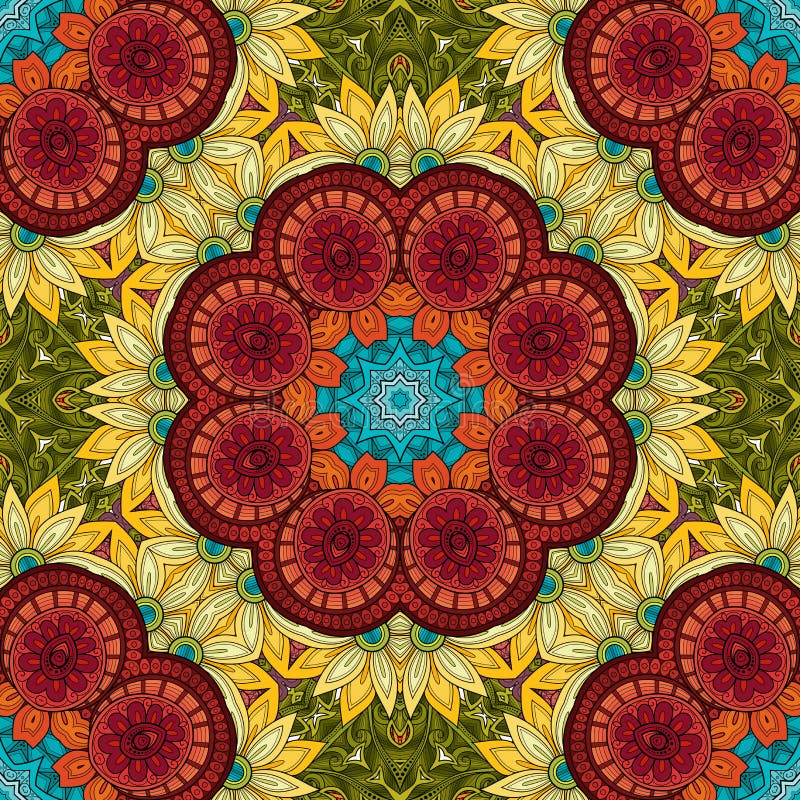 Seamless Abstract Tribal Pattern (Vector) Stock Vector - Illustration ...