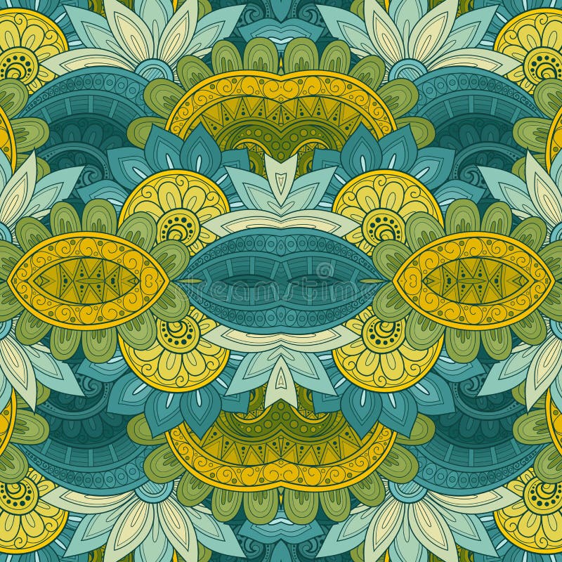 Seamless Abstract Tribal Pattern Vector Stock Vector - Illustration of ...