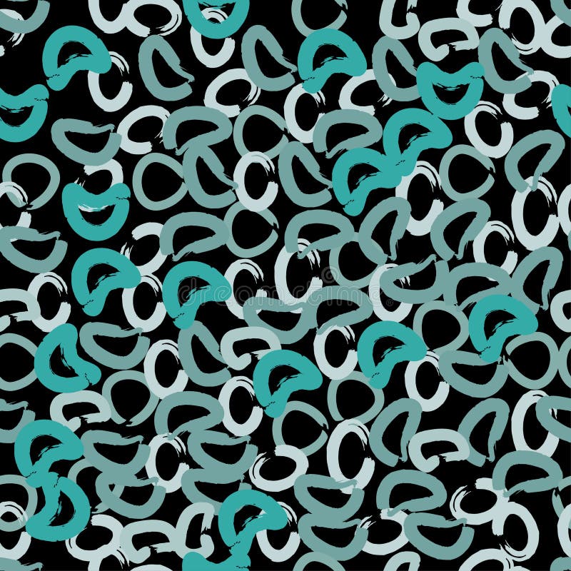 Seamless Abstract Turquoise Pattern Stock Vector - Illustration of ...